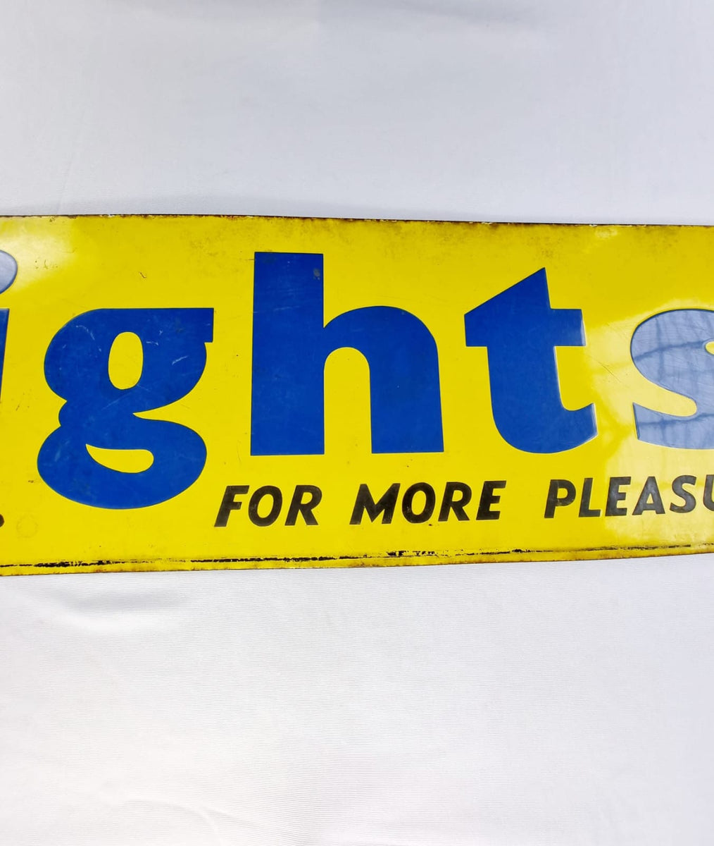 Antique Weights Cigarette Enamel Sign.