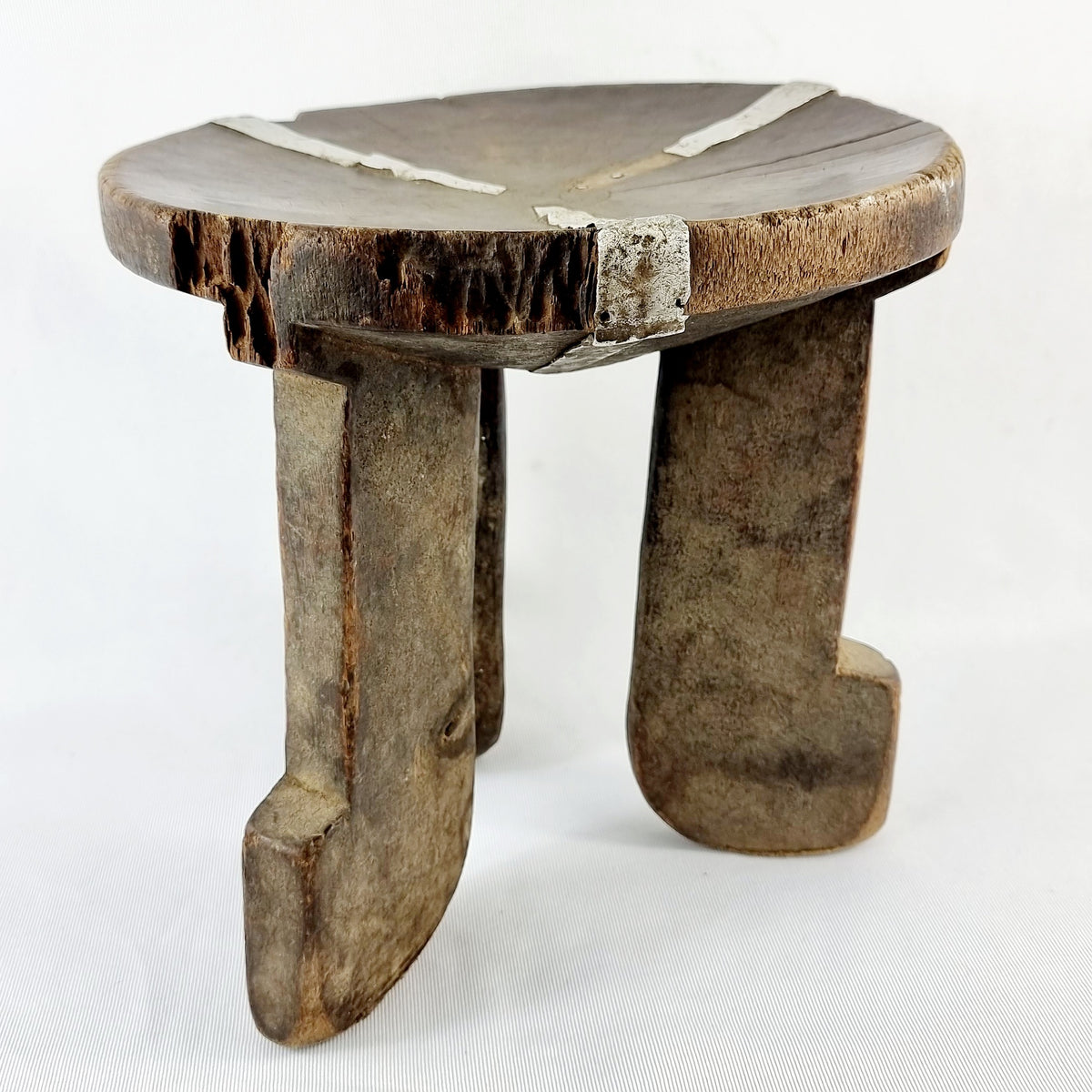 Antique Tribal African Carved Wooden Stool.
