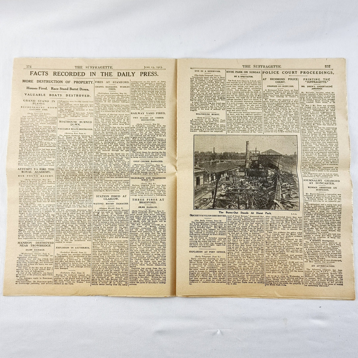 The Suffragette June 13th 1913 No. 35 Vol. 1 Newspaper