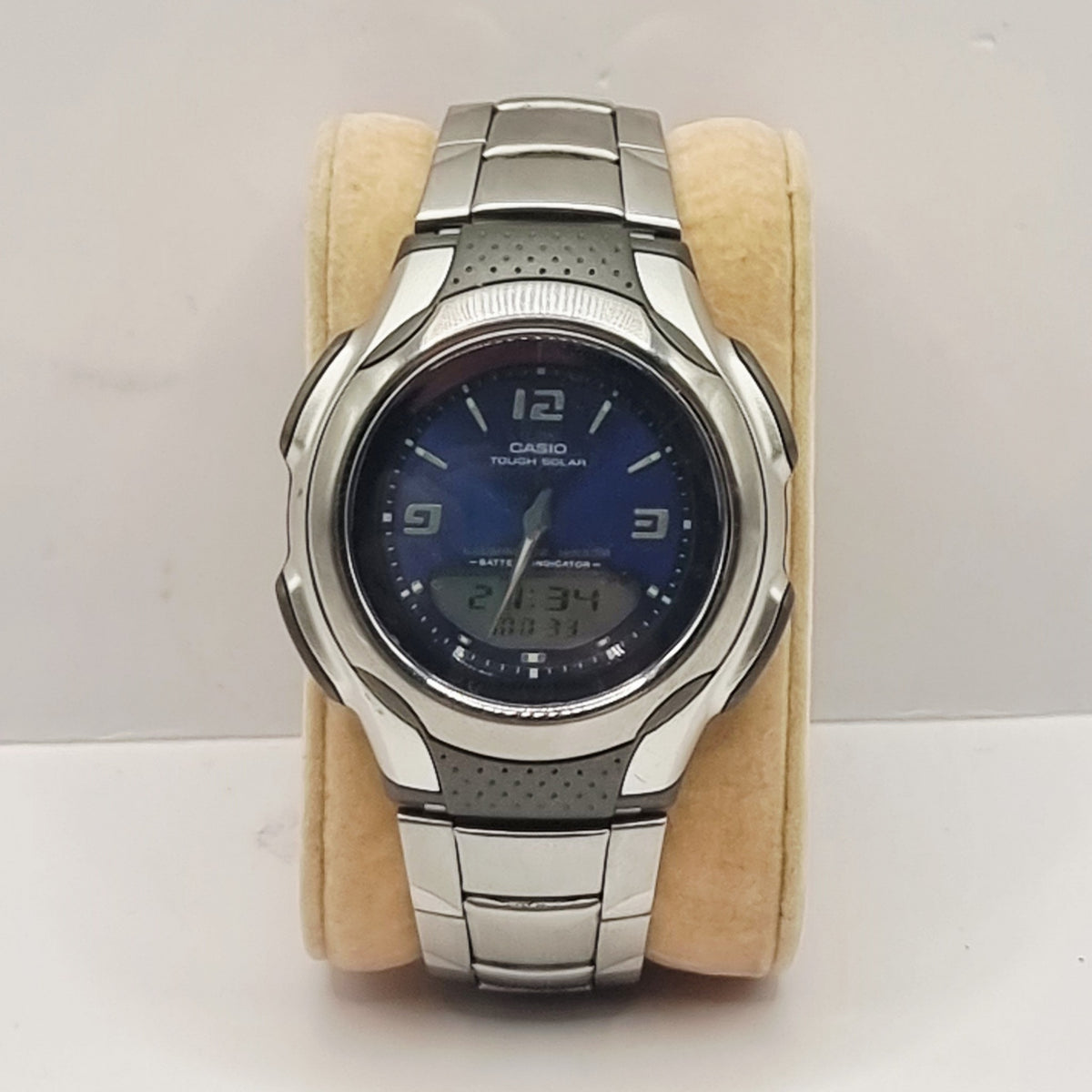 Classic Casio Tough Solar Dual Analogue and Digital AWS-90 WR50 Wristw